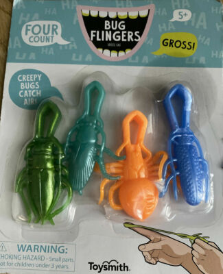 NEW Bug Flingers 4 ct gross gag flying bug toys | eBay