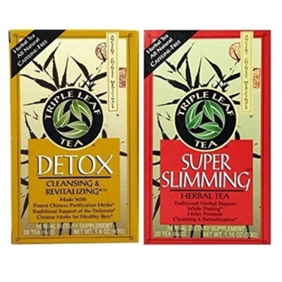 Triple leaf super slim & detox tea 20 tea bags | eBay