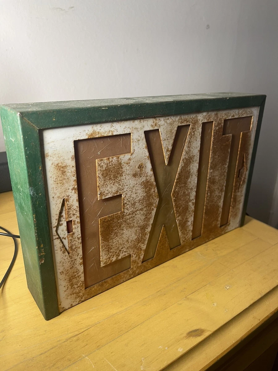 Lighted Emergency Exit Signs