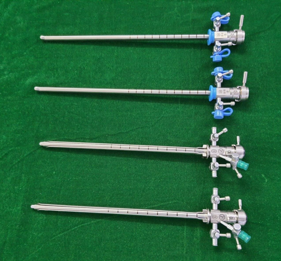 4pc Hysteroscopy Cystoscopy Sheath 22FR/ VIU Sheath 21FR Reusable ...