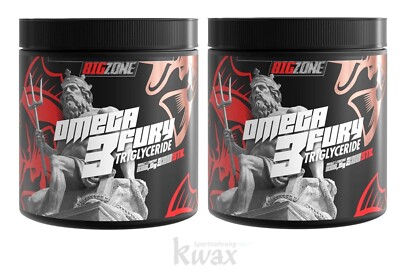 (EUR 116,30/kg) 2er-Pack - Big Zone Omega 3 Fury Triglyceride - 2 x 300 ...