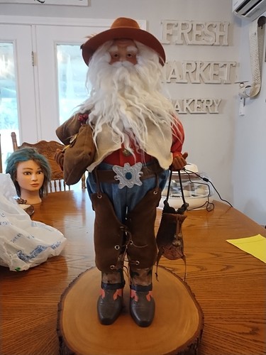 Absolutely Beautiful Ranch Hand SHERIFF Santa Figurine The Santa's 19 ...