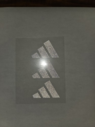 3 REFLECTIVE ADIDAS Logo Iron On Decal / FREE SHIPPING in the US DIY | eBay