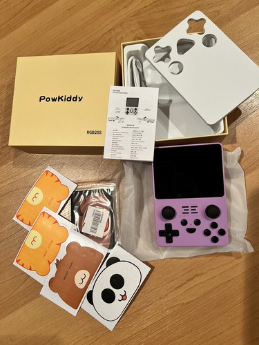 Powkiddy RGB20S 128GB + 16GB Handheld Retro Game Console, Pink | eBay