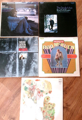 Lot 5 ROD MCKUEN LP Albums-Through European Windows,About Me,Single Man ...