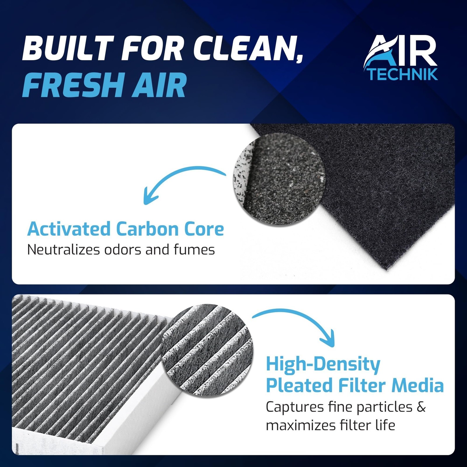 AirTechnik CF11179 Cabin Air Filter w/Activated Carbon | Fits 2010-17 ...