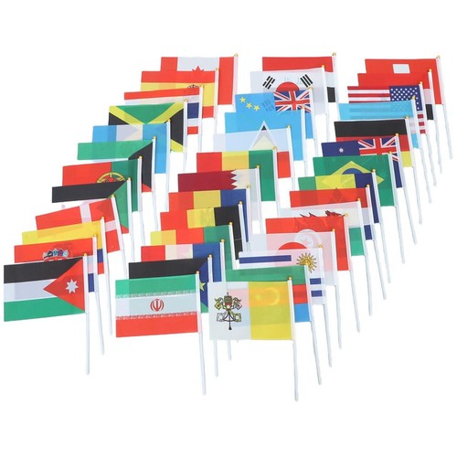 40 Countries International World Stick Flags - Handheld Flag Set | eBay UK