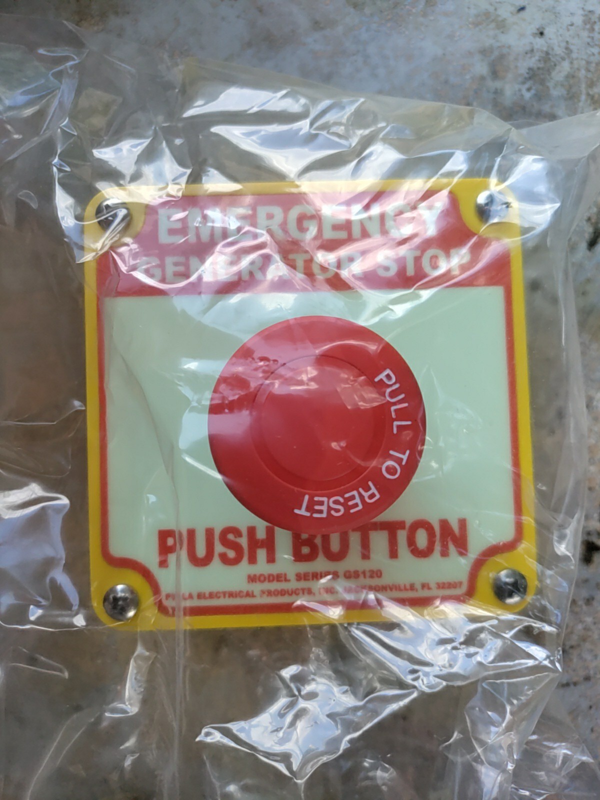 1 Pilla GS120 Emergency Generator Stop Push Button Station for sale ...