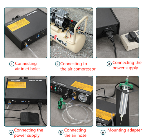 Glue Dispenser BY-982 Semi-Automatic Solder fluxes Paste Controller ...