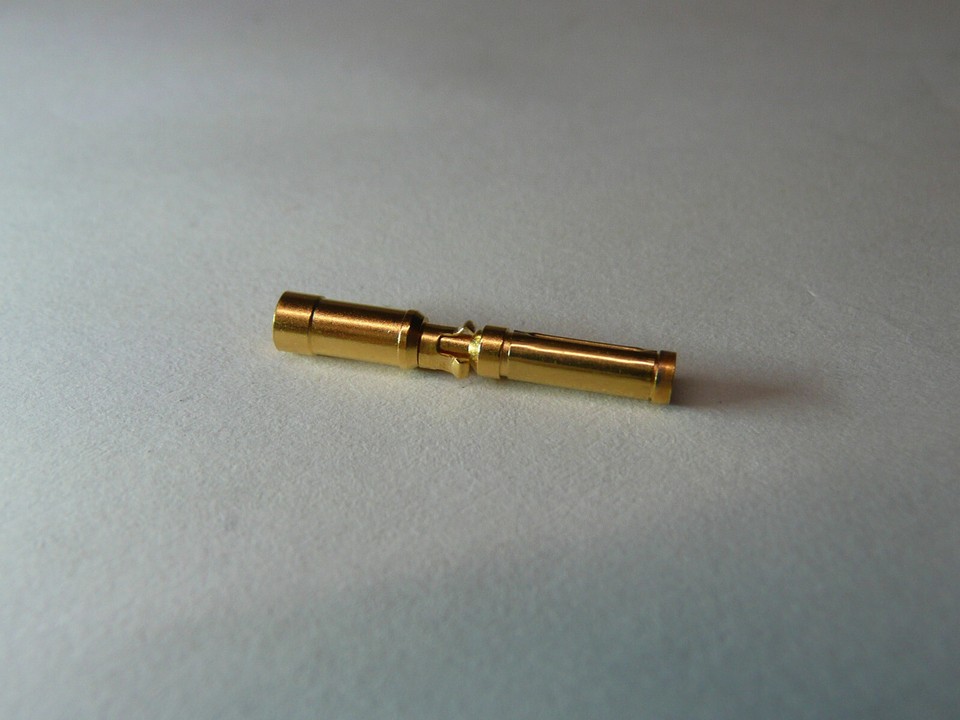 20pc Lot Amphenol Positronic FC114N2-14 Copper Crimp Gold-Plated Pins ...