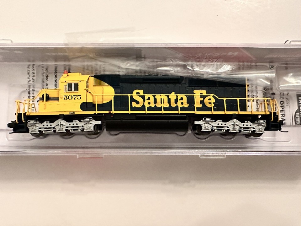 InterMountain N Scale SD40-2 Locomotive Santa Fe #5075 w/ ESU Sound DCC ...