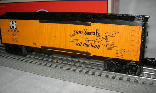 LIONEL 6-25937 ATSF Santa Fe Chief WOOD SIDED REEFER 7607 MAP o gauge ...