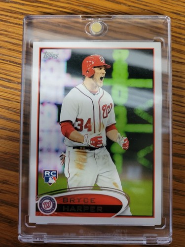 BRYCE HARPER ROOKIE CARD 2012 Topps #661 Baseball RARE PHOTO VARIATION ...