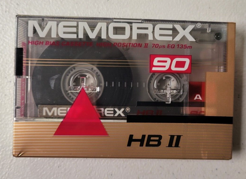 Memorex HB II 90 Minute High Bias Audio Cassette Tape CrO2 – New and ...