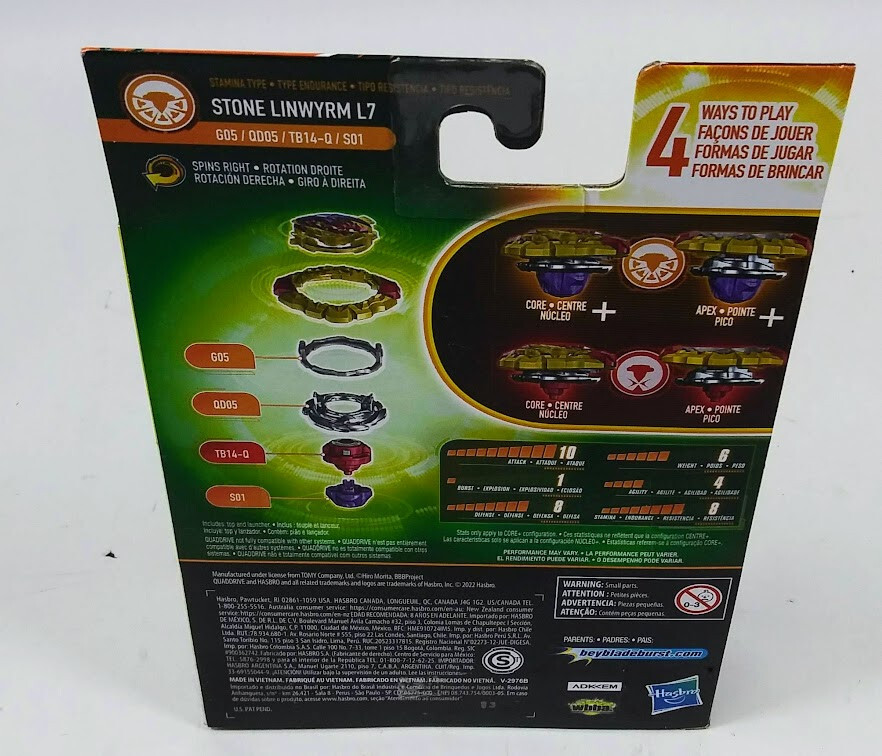 Beyblade Burst Quad Drive STONE LINWYRM L7 NEW Factory Sealed 4 in 1 | eBay