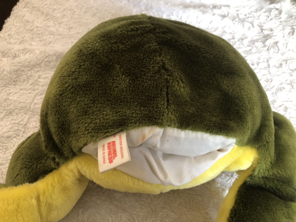 Animal Express Big Frog Toad Full Body Hand Puppet Vintage 1978 Plush ...