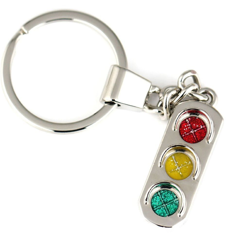 Fashion Mini 3D Traffic Light Car Key Ring Chain Keyfob Keychain ...