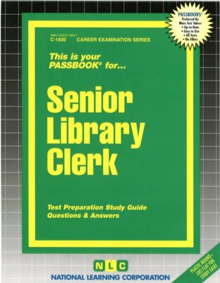 🔥🔥NEW Senior Library Clerk Exam Practice Passbook Upcoming Civil ...