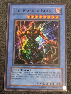 Yugioh! HP The Masked Beast - DB1-EN214 - Super Rare - Unlimited ...