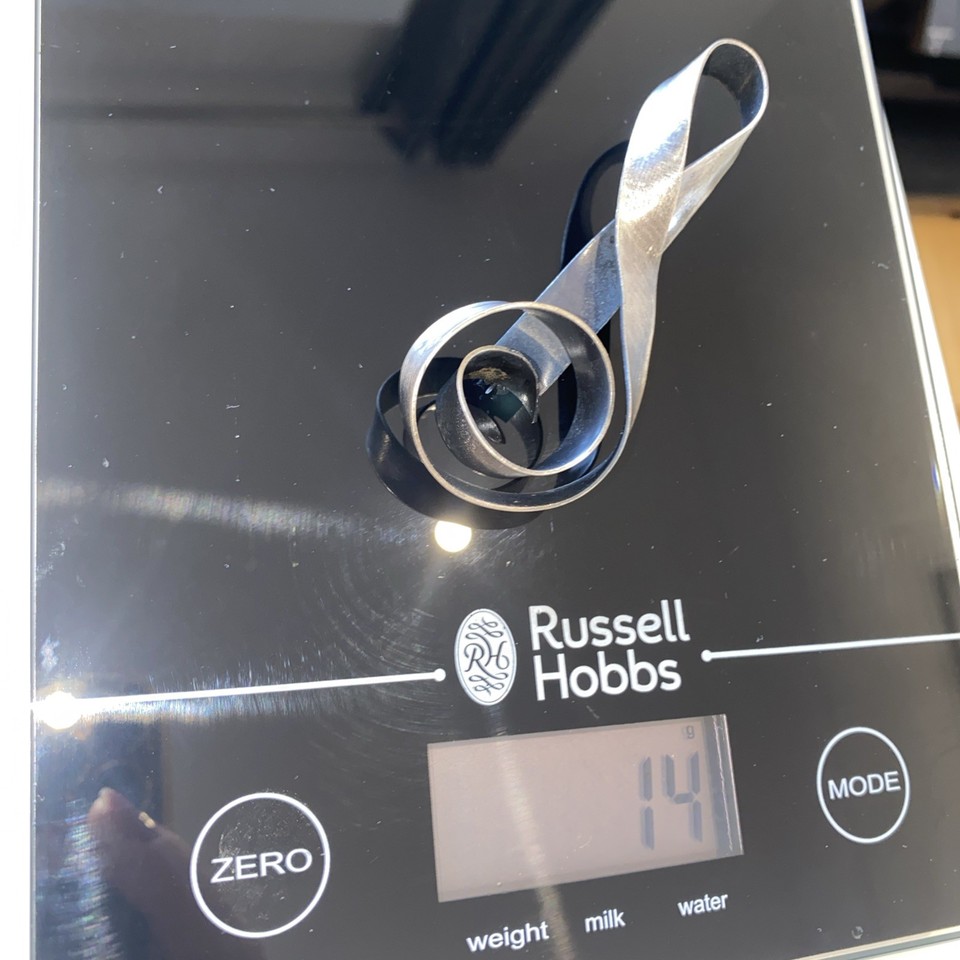 Vintage Sterling Silver,or Metal.Treble Clef Musical Note Abstract ...