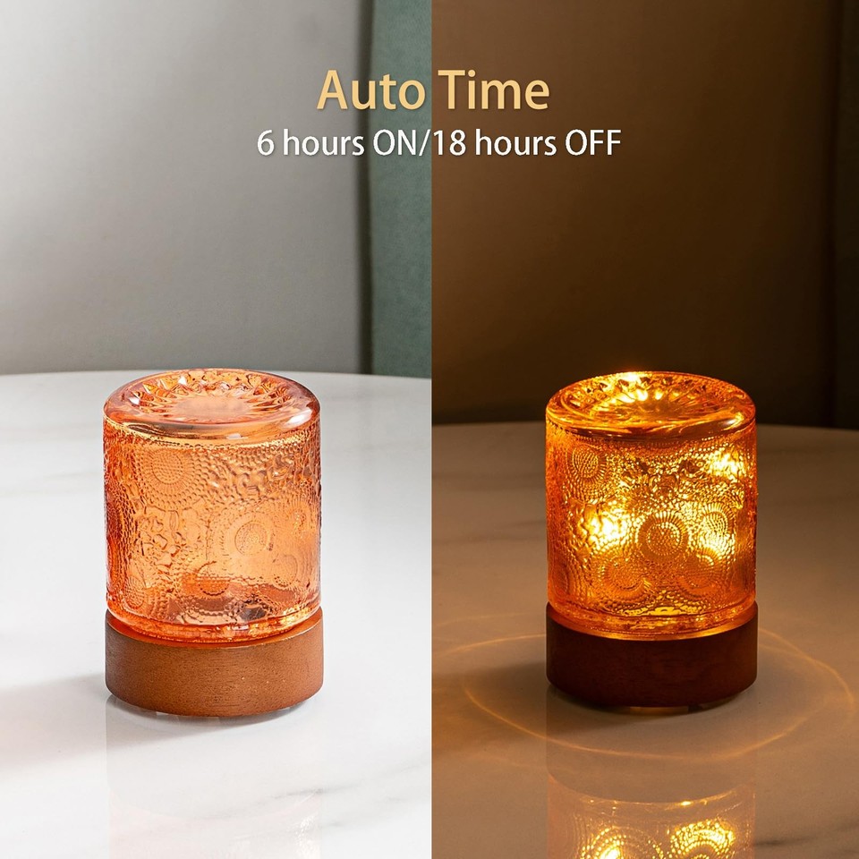 Mini Lamps with Timer，Small Battery Operated Night Lights for Adults ...