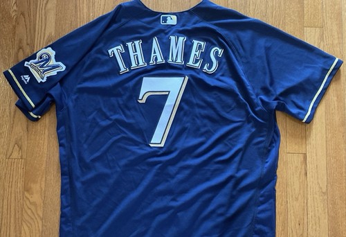 Milwaukee Brewers Eric Thames Authentic Flex Base Jersey Size 52 NEW | eBay
