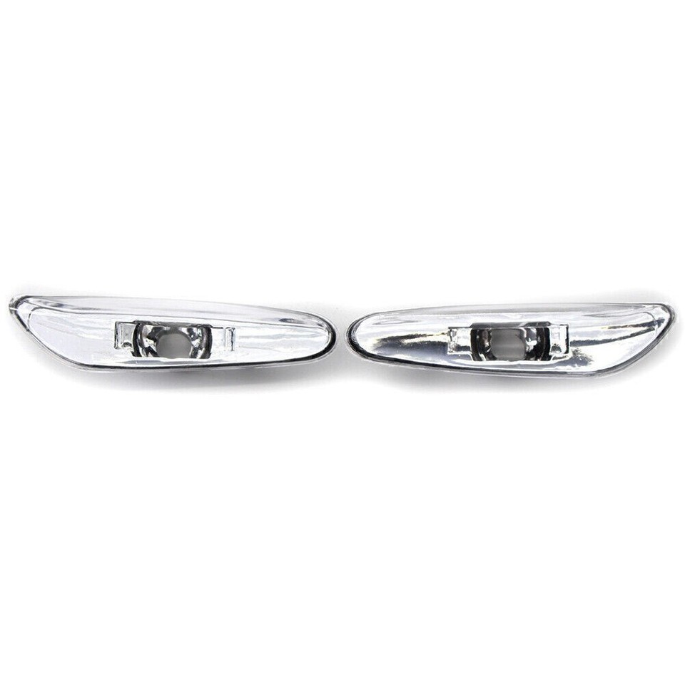 2pcs Side Marker Light Turn Signal Lamp Clear For BMW E46 4DR 02-05 ...