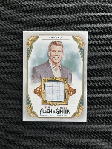Scott Hanson Allen & Ginter Relic Card sportscaster AGRB-SH memorabilia ...