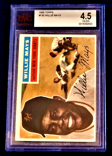 Wille Mays 1956 Topps Baseball #130 BVG 4.5 ⚾ San Francisco Giants ⚾ | eBay