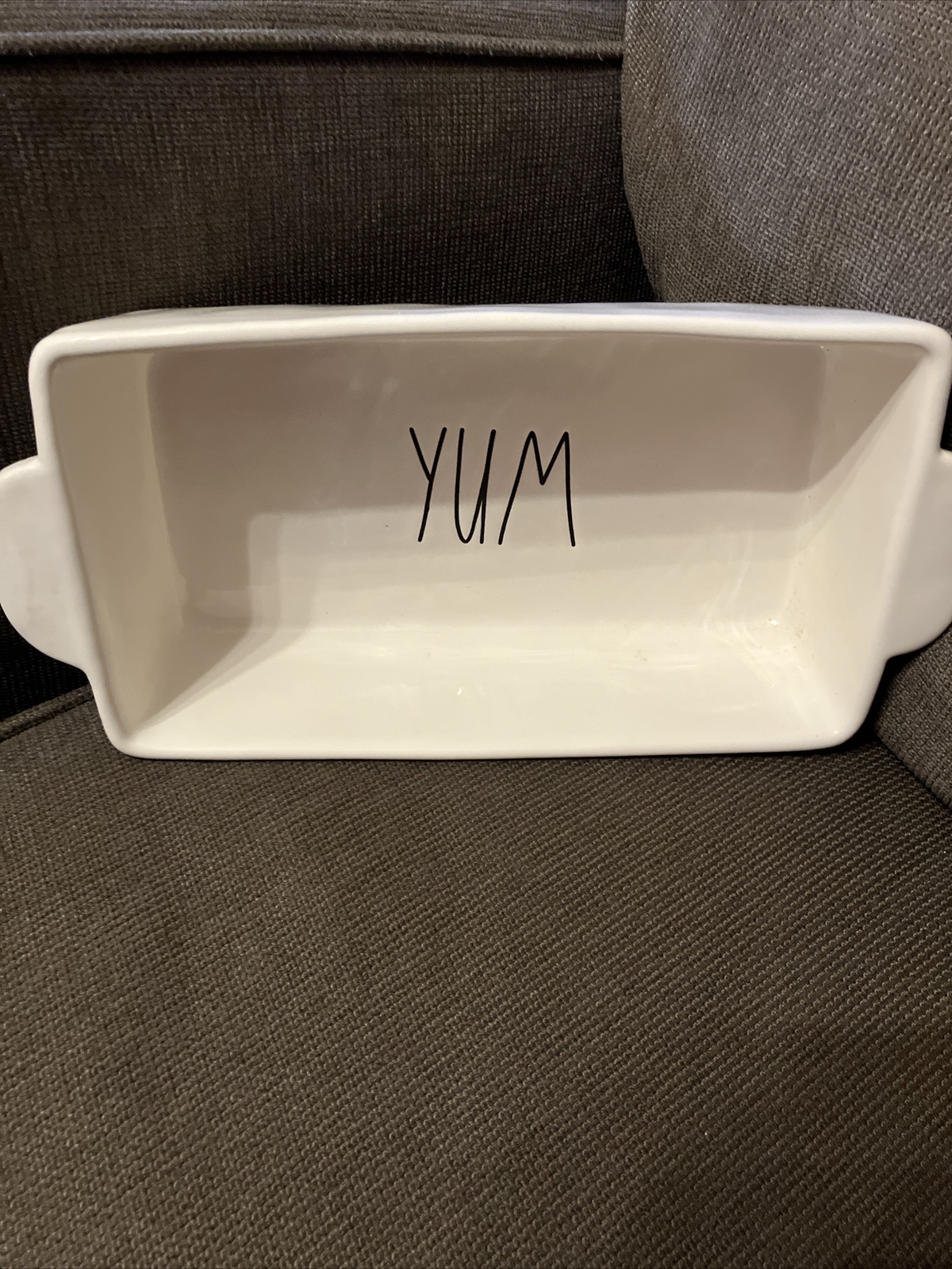 Rae Dunn Artisan Collection “Yum” Ceramic Loaf Pan By Magenta, Large ...
