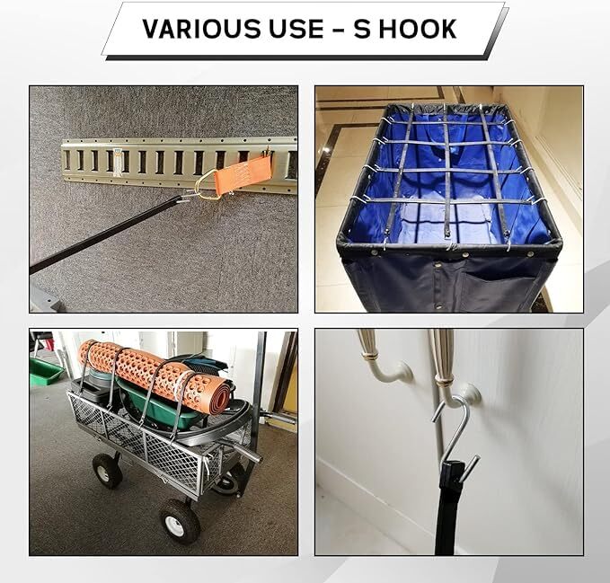 Adjustable 31 Rubber Tarp Straps With 150% Max Stretch 100% Epdm Bungee ...