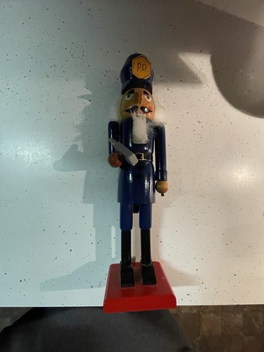 Policeman Nutcracker With Radio 14” Christmas Decoration | eBay