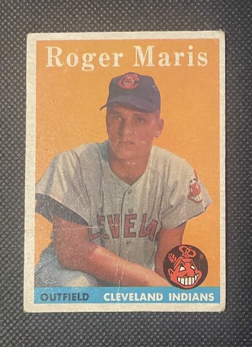 1958 Topps #47 Roger Maris Rookie Card New York Yankees L88 | eBay
