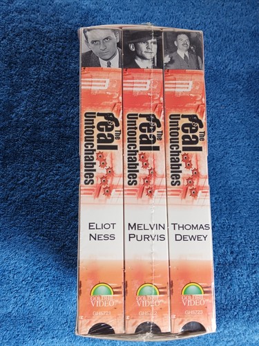 Real Untouchables 3 Vol Box VEW VHS 2001 Eliot Ness Thomas Dewey Melvin ...