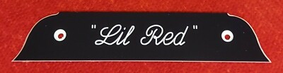 Gibson SG Guitar Tenon Cover - Billy Gibbons 'Lil Red' - 2 ply Black ...