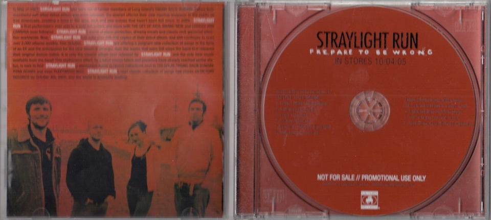 Straylight Run – Prepare To Be Wrong CD 2005 ROCK PROMO | eBay