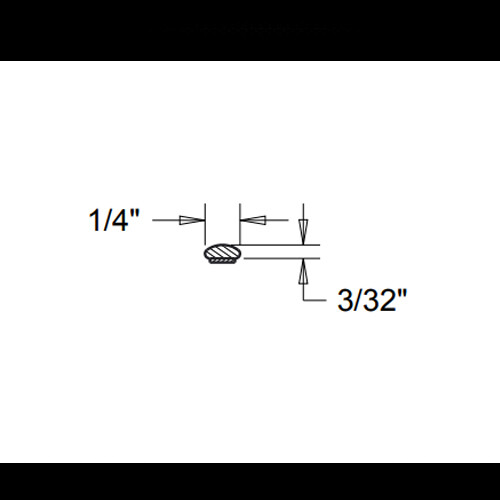 Cowles S37525 Custom RED Molding or Trim 1/4" x 20' | eBay
