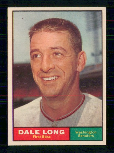 1961 TOPPS BASEBALL # 117 DALE LONG INV J7822 | eBay