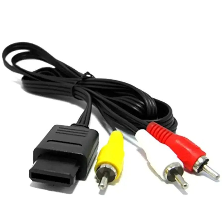 GAMECUBE AV CABLES for Nintendo Game Cube, N64,SNES Composite Audio ...