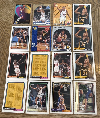 Lot Of 16 NBA Basketball Cards Inc 1990 SkyBox Reggie Miller #117 ...