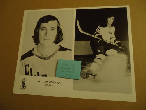 Don Grierson Baltimore Clippers 1975-76 AHL hockey promo picture | eBay