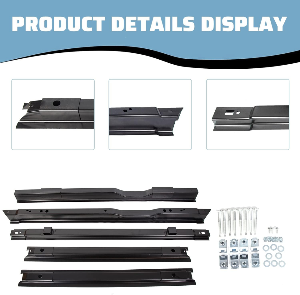 1999-2018 Ford F350 Truck Bed Crossmember Bed Rails Set F-350 5PC Bed ...