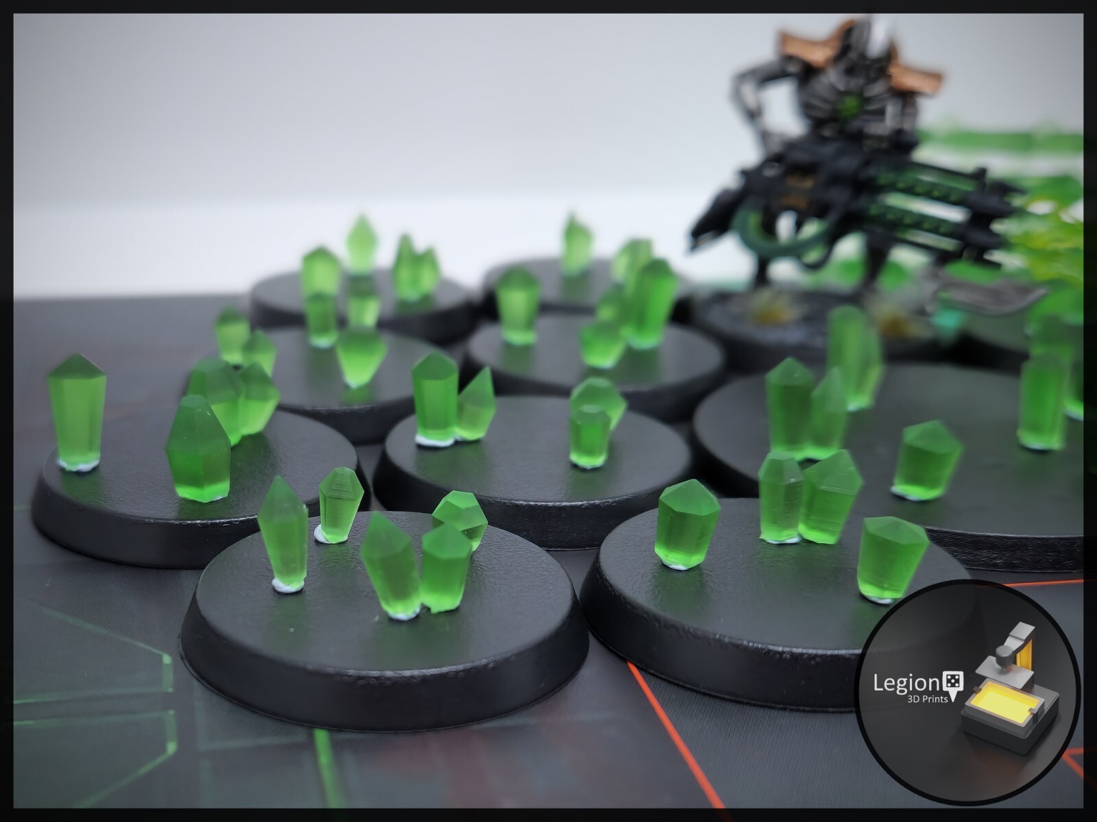 108x Clear Green Emerald Small Gem Crystals Scenery Pack Basing Bits ...