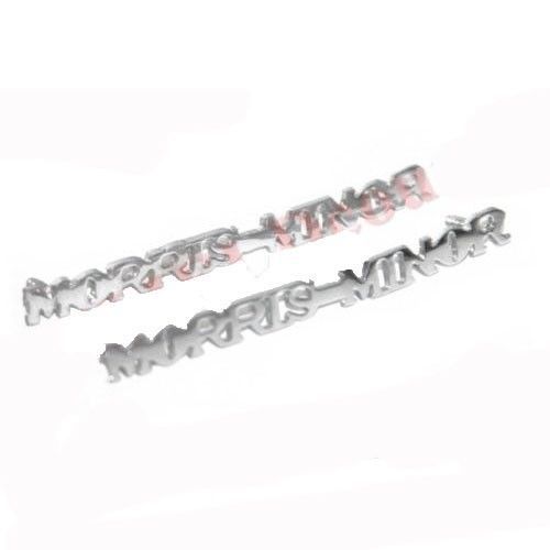 Chrome Plated Vintage Rear Boot Badge Motif Decal Morris Minor Set | eBay