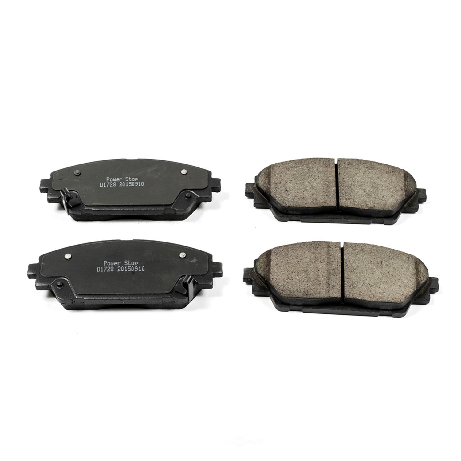 PowerStop 161728 Disc Pads and Brake Shoes - Disc Brake Pad Set, Front ...