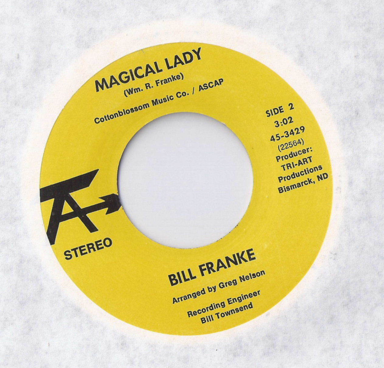 BILL FRANKE Magical Lady 45 RECORD PRIVATE RURAL FOLK PSYCH SSW | eBay