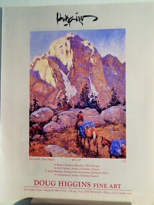 DOUG HIGGINS ART PIECE VTG ORIG 1998 ADVERTISEMENT | eBay