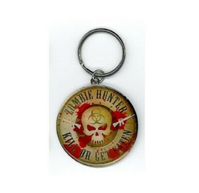 ZOMBIE HUNTER 2" Metal Key Ring (361) Kill or Get Eaten | eBay