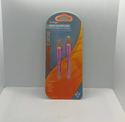 Power Up! Pink Stereo Auxiliary Cable | eBay