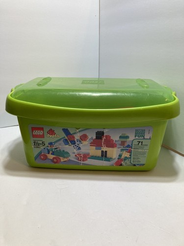 Lego Duplo 5380 Green Container Wheels Bricks & Figure Complete ...
